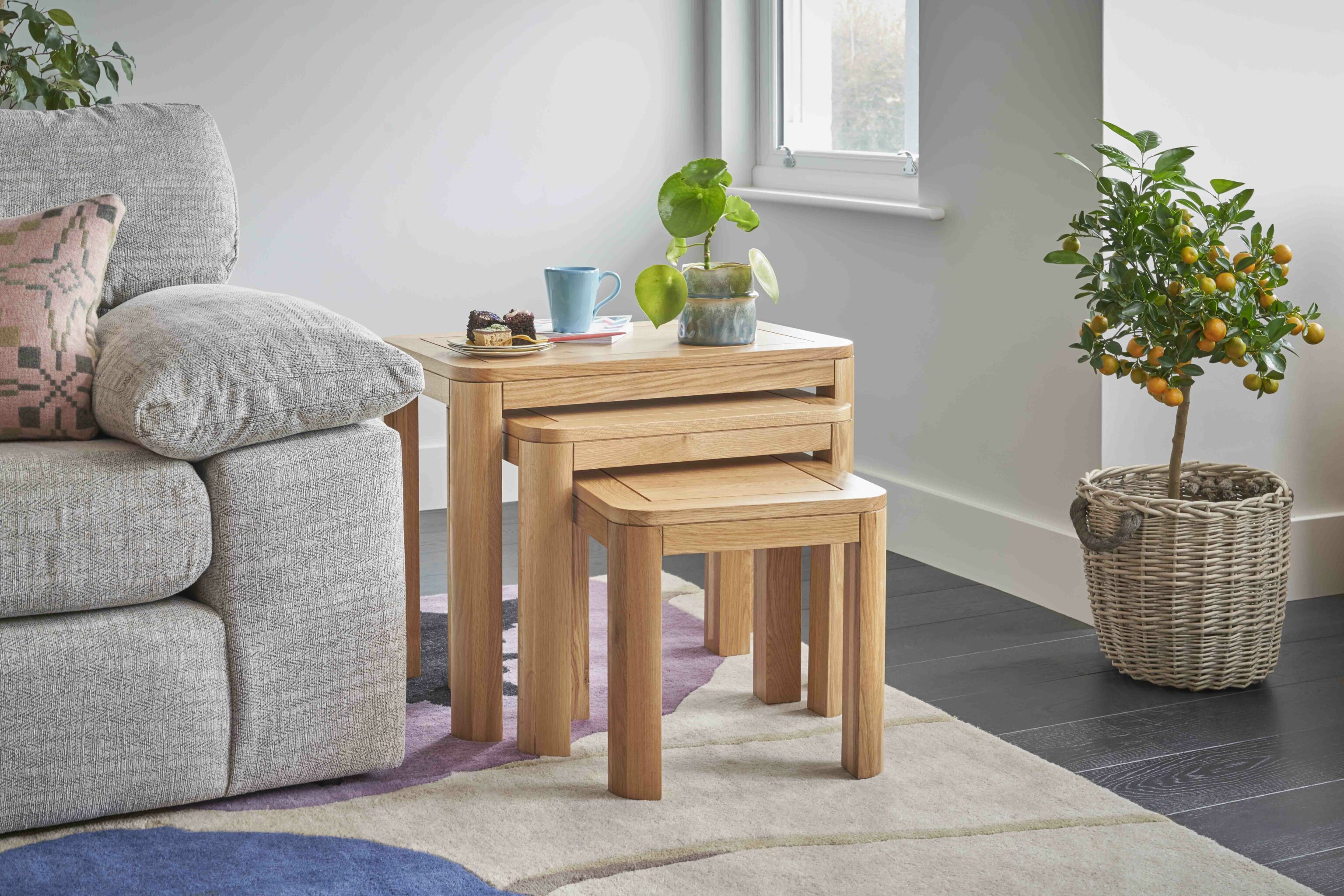 How to use a nest of tables | The Oak Furnitureland Blog