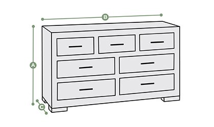 Parquet 3+4 Mid Century Wide Chest of Drawers | Oak Furnitureland