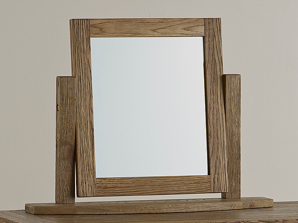 Windsor Brushed Solid Oak Dressing Table Mirror | Divandu
