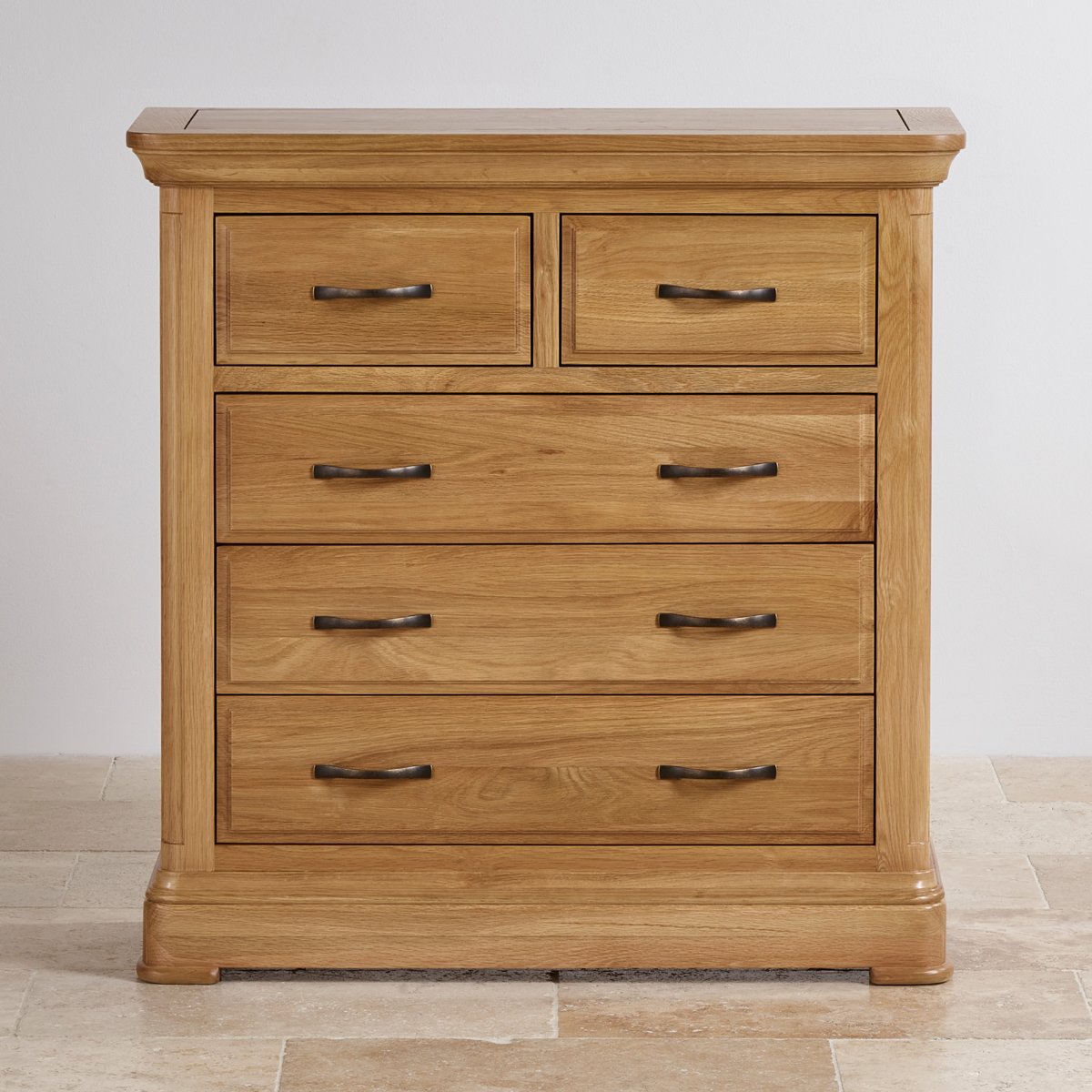 Canterbury Chest of Drawers | Solid Oak | Oak Furniture Land