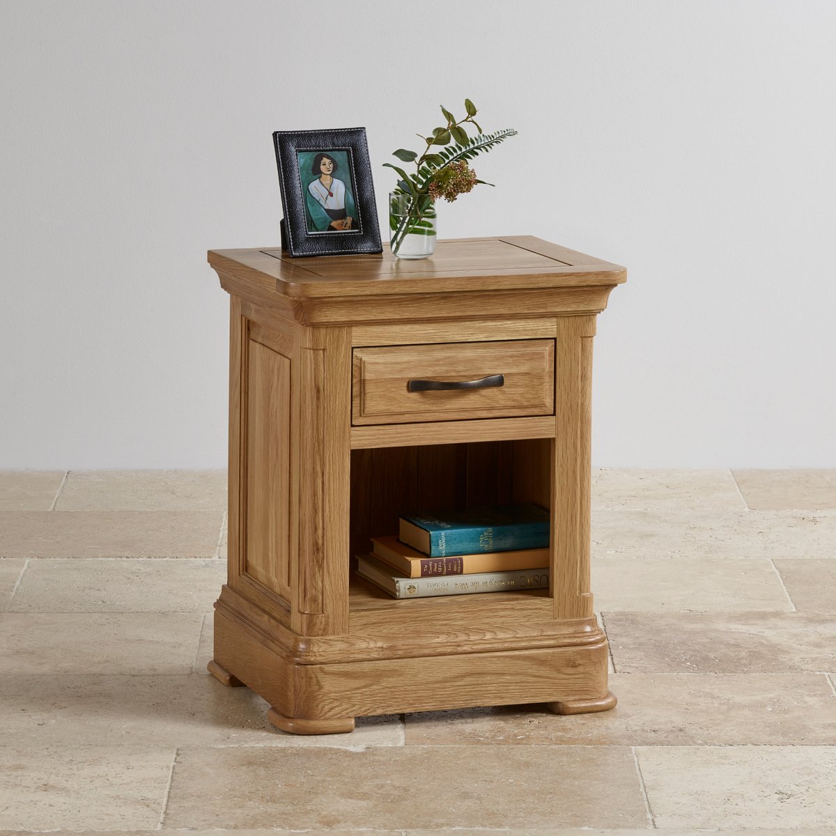 Canterbury Side Table in Natural Solid Oak | Oak Furniture Land