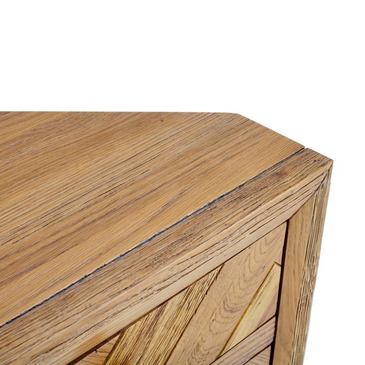 Parquet Mid Century Corner Sideboard | Oak Furnitureland