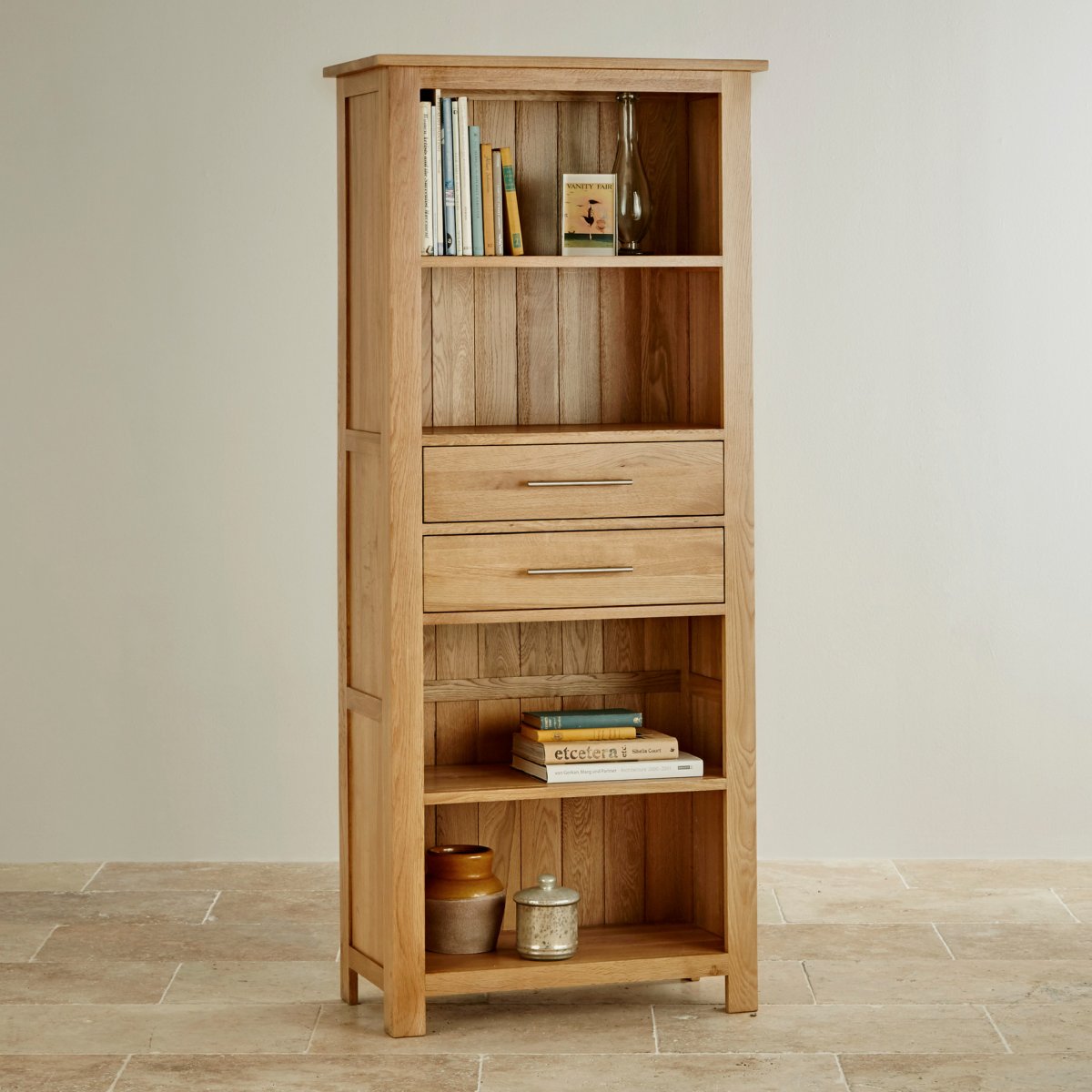 Rivermead Natural Solid Oak Bookcase