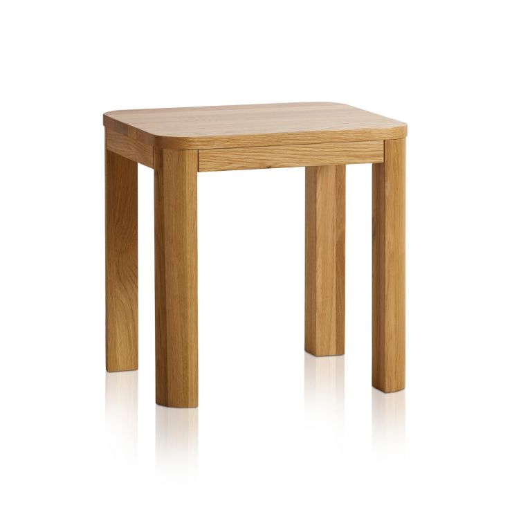 Romsey Dressing Table Stool in Solid Oak | Oak Furniture Land