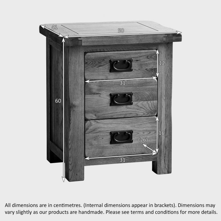 Rustic Bedside Table | Original Rustic Range | Oak Furnitureland
