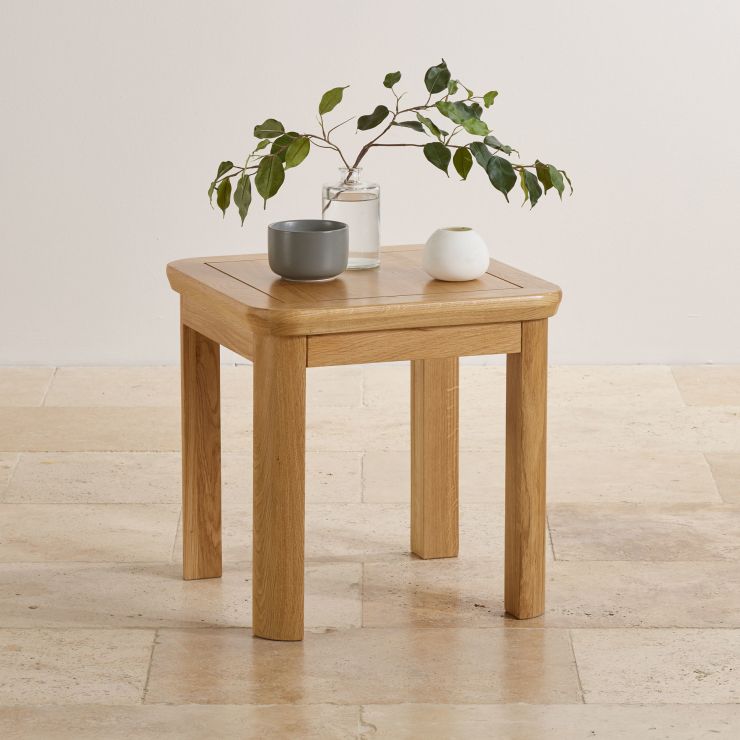 Wiltshire Side Table in Natural Solid Oak | Oak Furniture Land